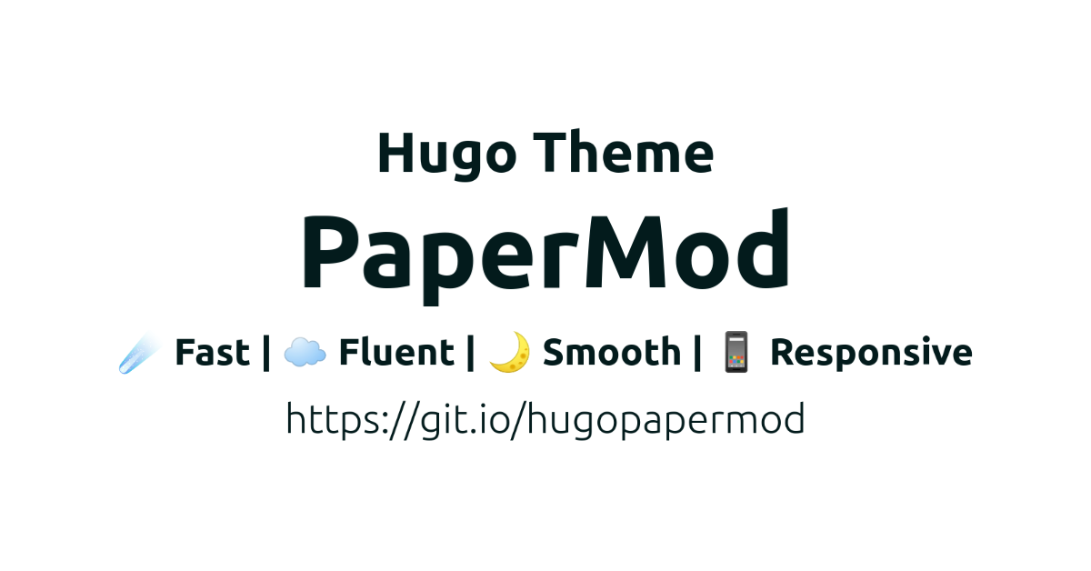 Features | PaperMod